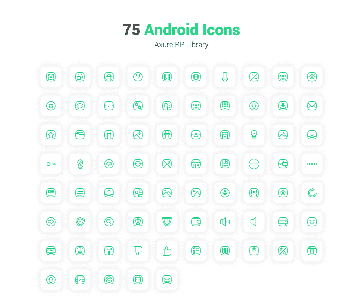 75 Android Icons